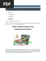 Contoh Laporan Progress Proyek Konstruksi | PDF