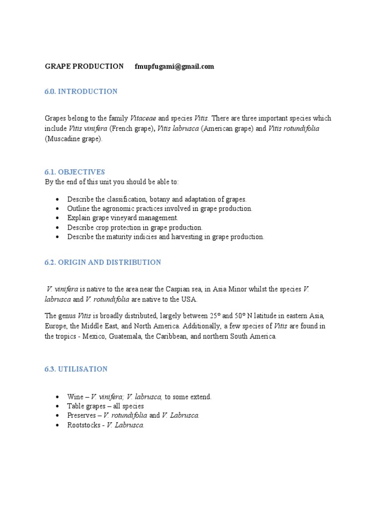 Labrusca and V. Rotundifolia Are Native To The USA | Download Free PDF ...