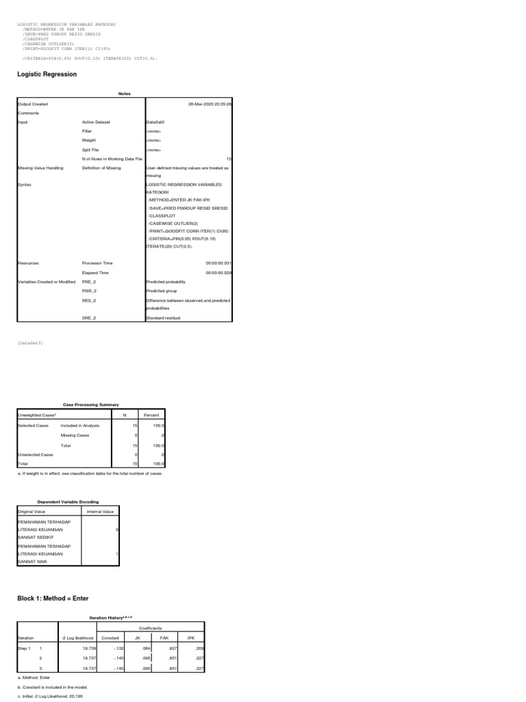Logistic Regression: Notes | PDF | Logistic Regression | Multivariate ...