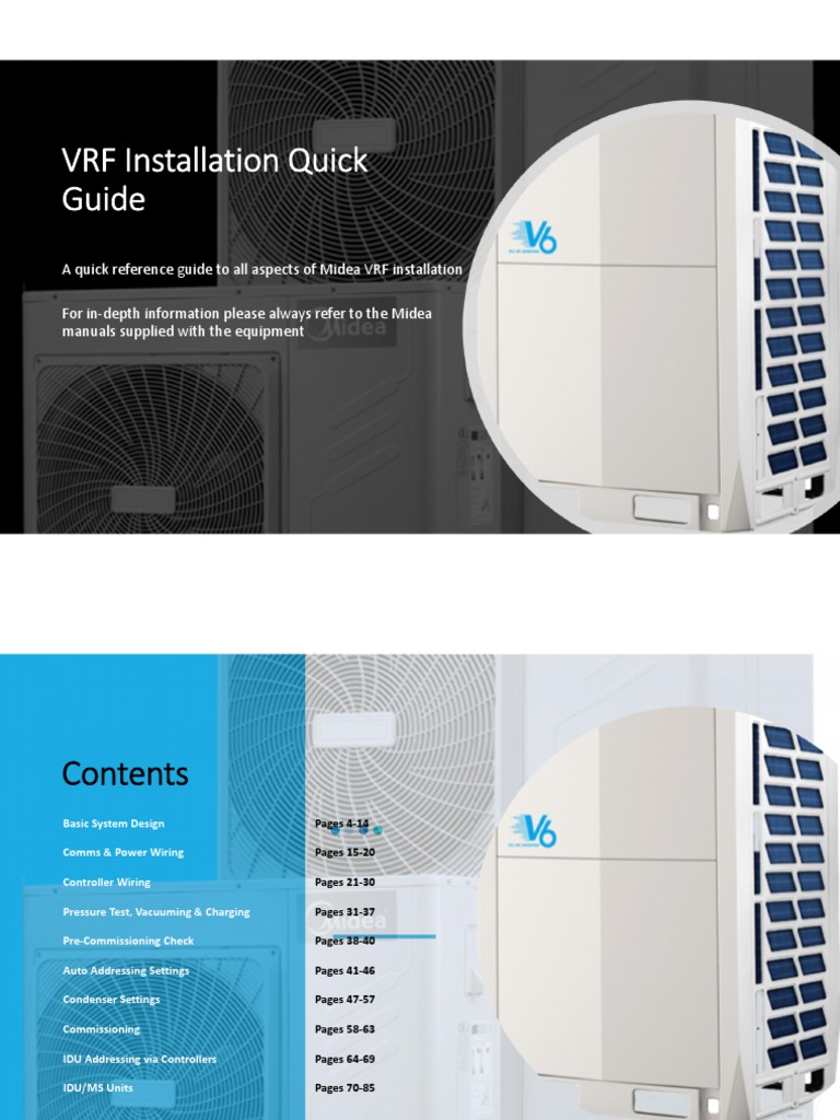 VRF Installation Quick Guide | PDF | Pipe (Fluid Conveyance ...