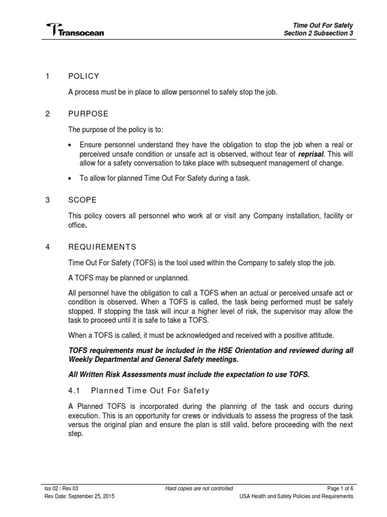 Time Out For Safety | Download Free PDF | Hazards | Safety