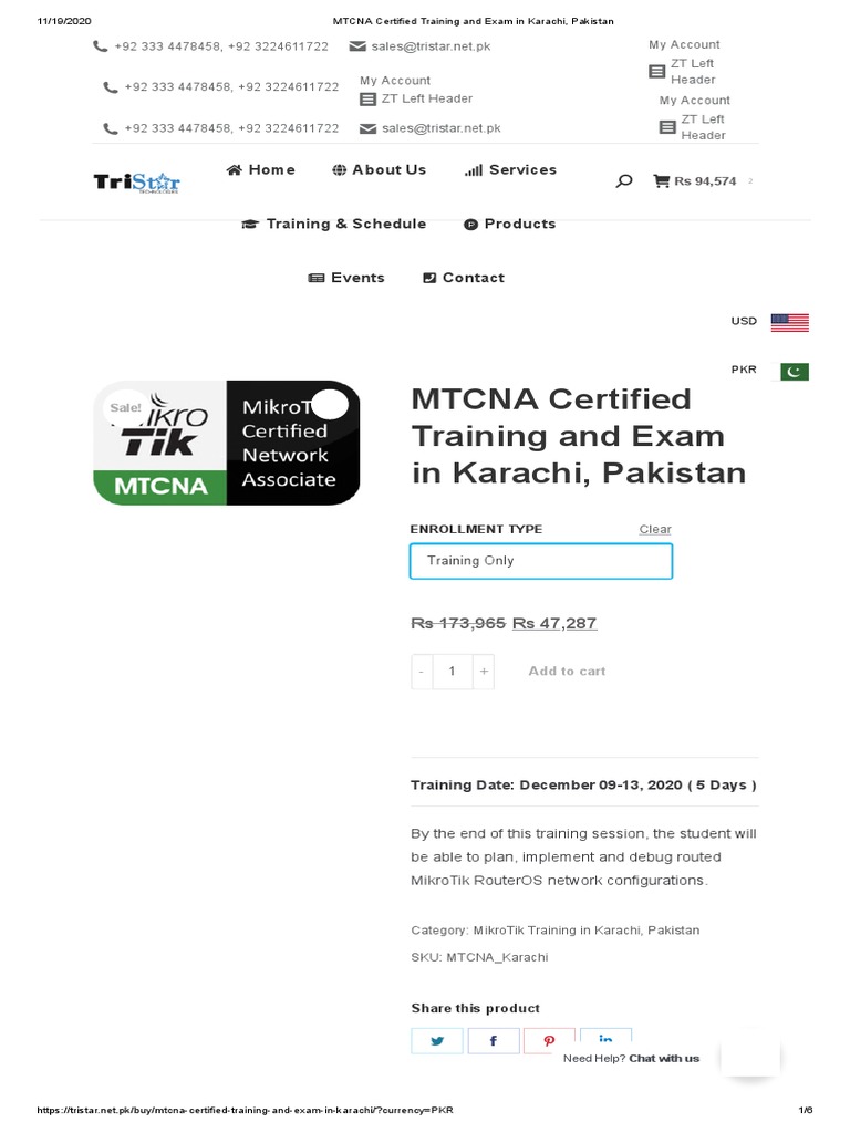 MTCNA Certified Training and Exam in Karachi, Pakistan | PDF | Router ...