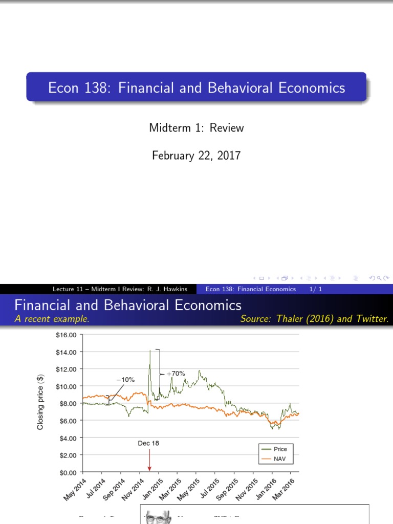 Econ 138 Midterm Review Overview | PDF | Efficient Market Hypothesis ...