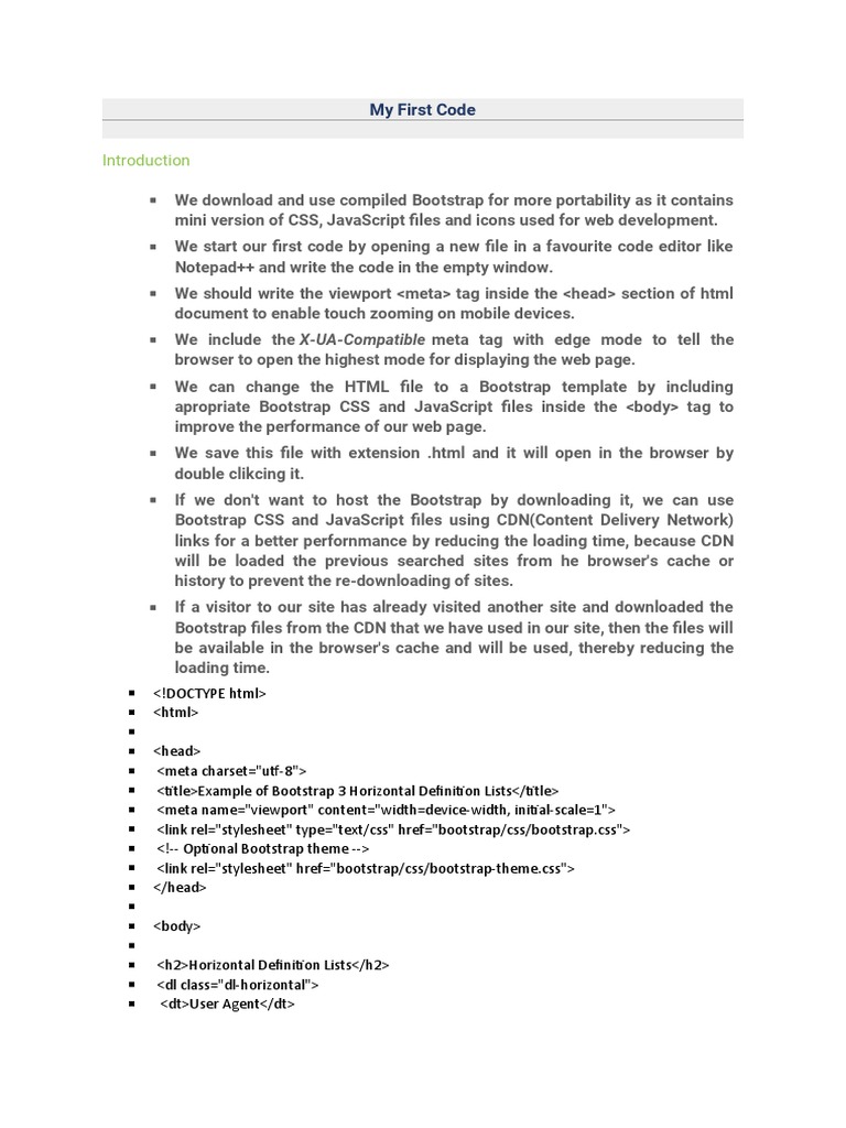 Boostrap 1 | PDF | Html Element | Html