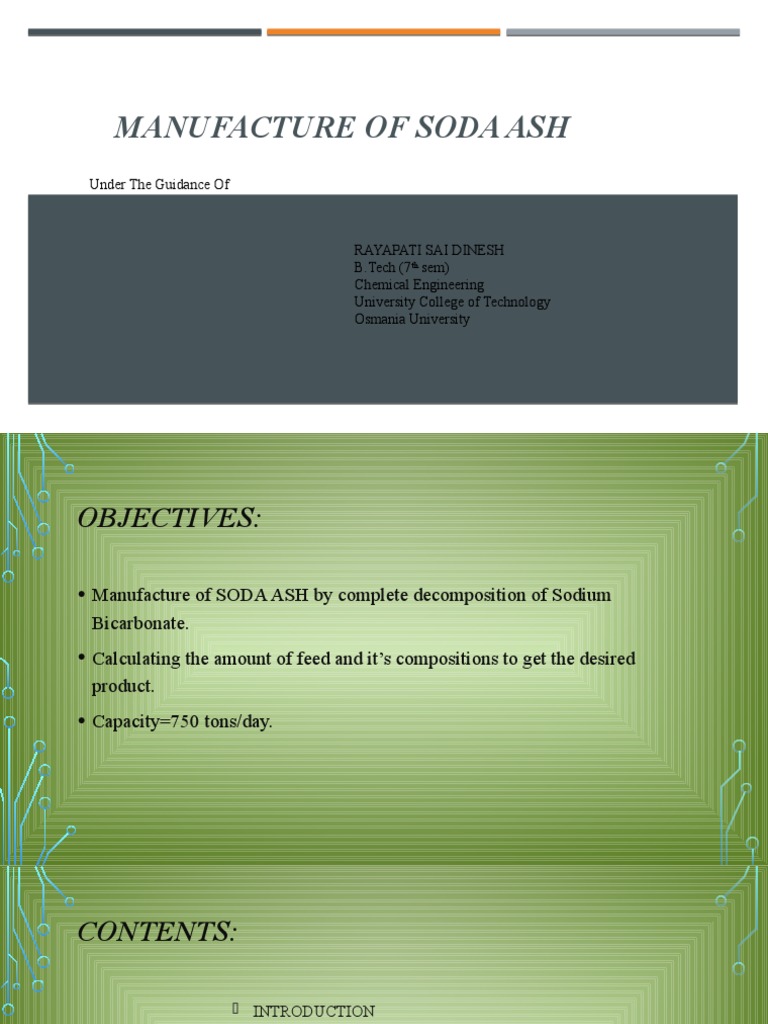 Soda Ash Manufacturing Process Overview | PDF