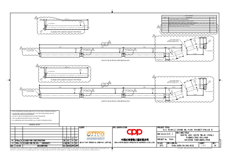 Flange With Length Adjust Pup Piece: Epc Contractor: Project Title ...