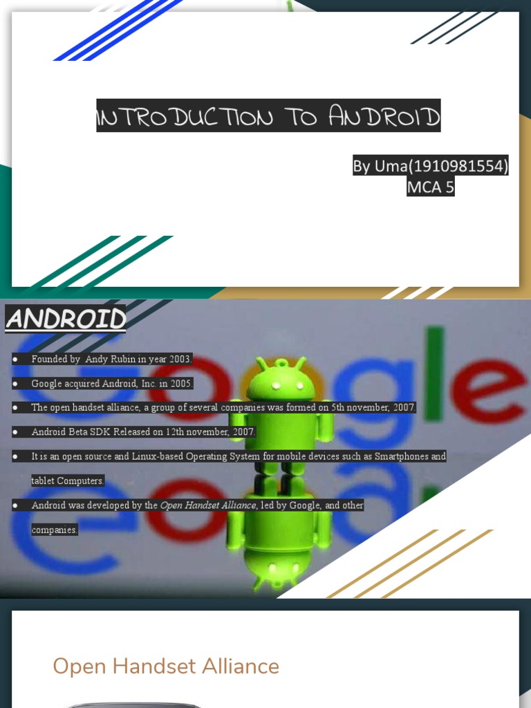 General Presentation | PDF | Android (Operating System) | Application Software