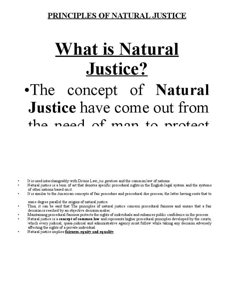 Principles of Natural Justice PDF | PDF | Supreme Court Of India ...