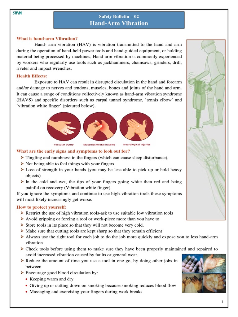 Safety Bulletin 02 - Hand-Arm Vibration Awareness PDF | PDF ...