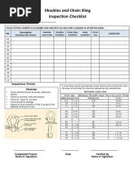 Sling Belt & Wire Rope Inspection Checklist | PDF | Home & Garden