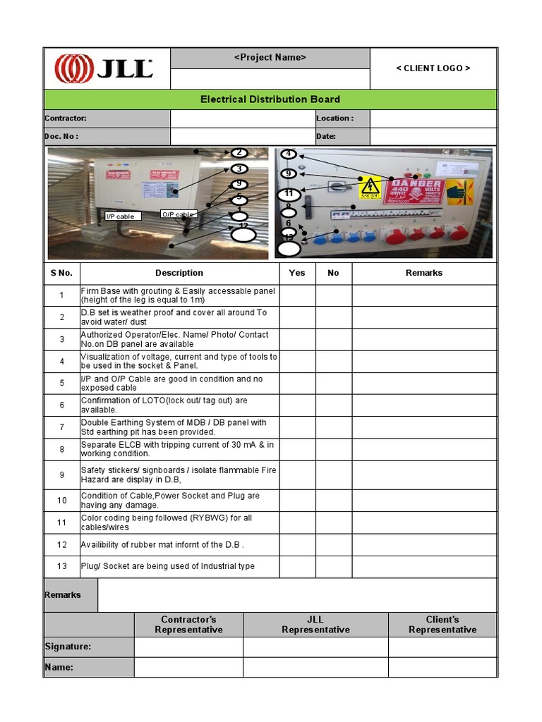30 Equipment Checklists in One Excel Workbook | PDF | Electrical ...
