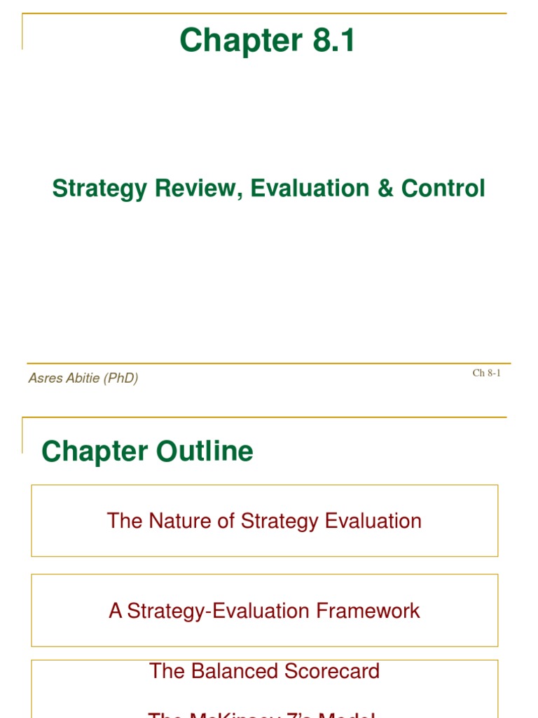 Strategy Evaluation Tools | PDF | Financial Ratio | Evaluation