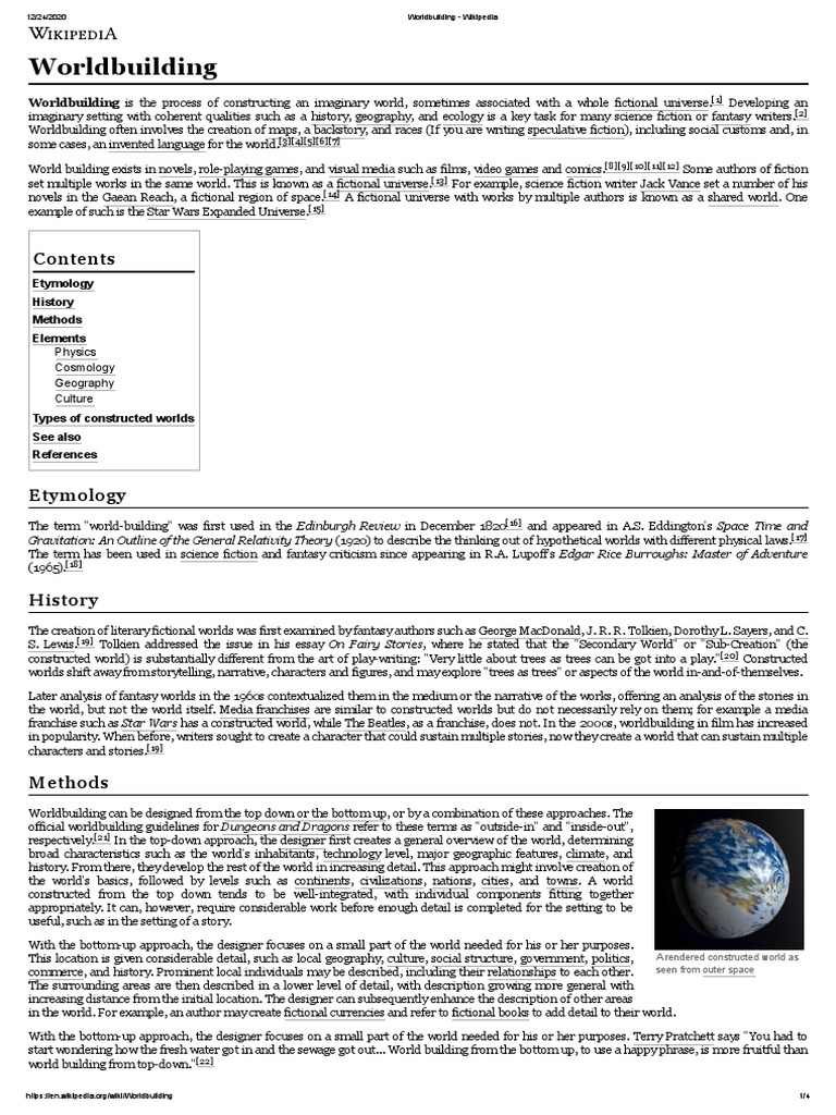 Worldbuilding | PDF | Worldbuilding | Science