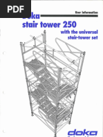 Manual - HAKI Stair Tower - INT | PDF | Scaffolding | Stairs