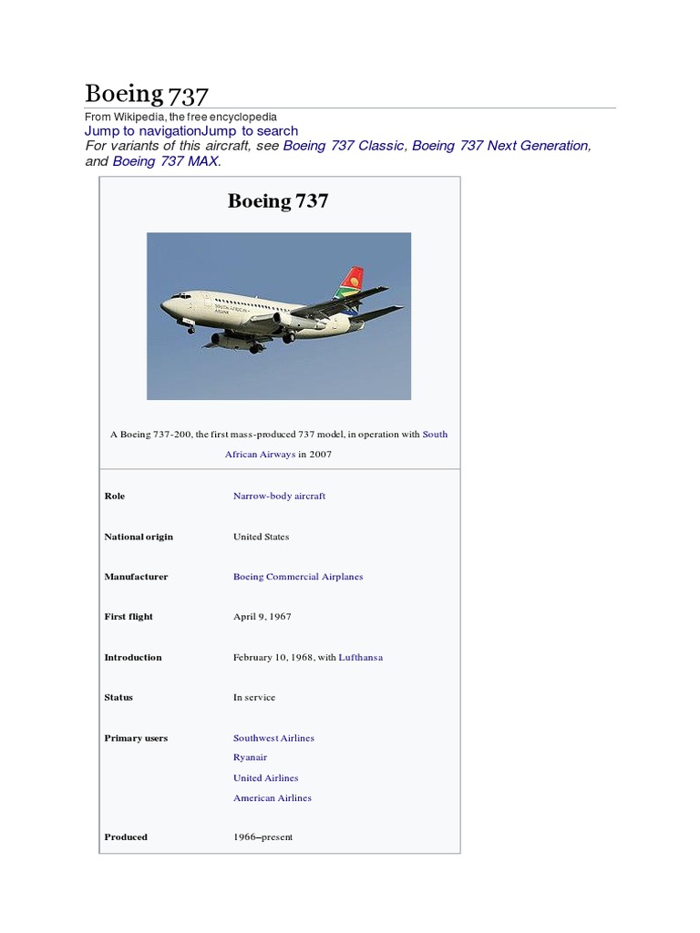 Boeing 737 Asc | PDF | Airliner | Aircraft Configurations