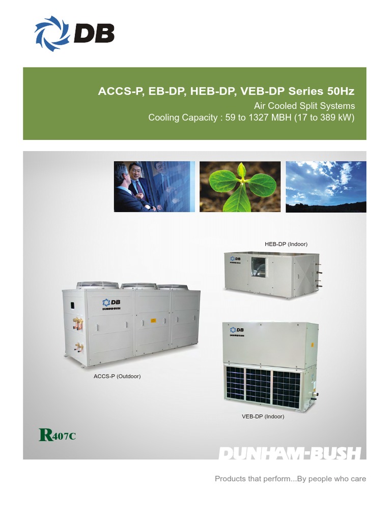 Accs r407c Catalogue | PDF | Air Conditioning | Sheet Metal