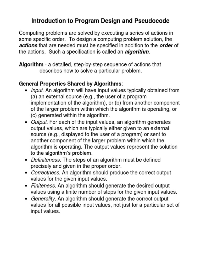 Design&Pseudocode V2 | PDF | Algorithms | Data Type