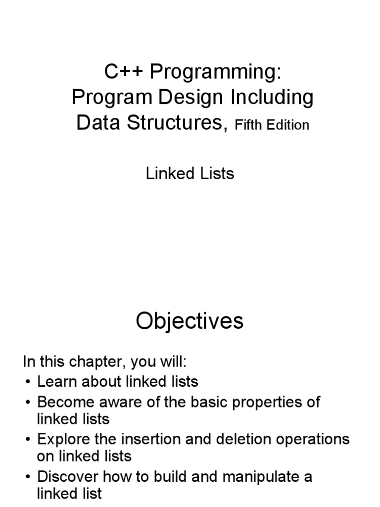 Linked List Slides | PDF | C++ | Software Engineering