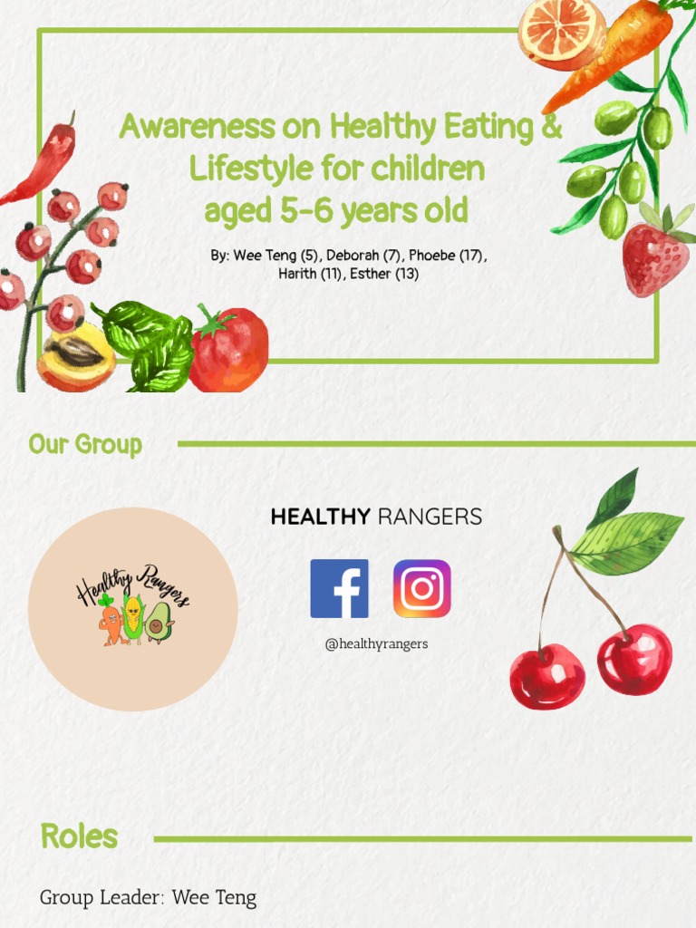 Healthy Eating Lifestyle Habits Proposal | PDF | Healthy Diet ...