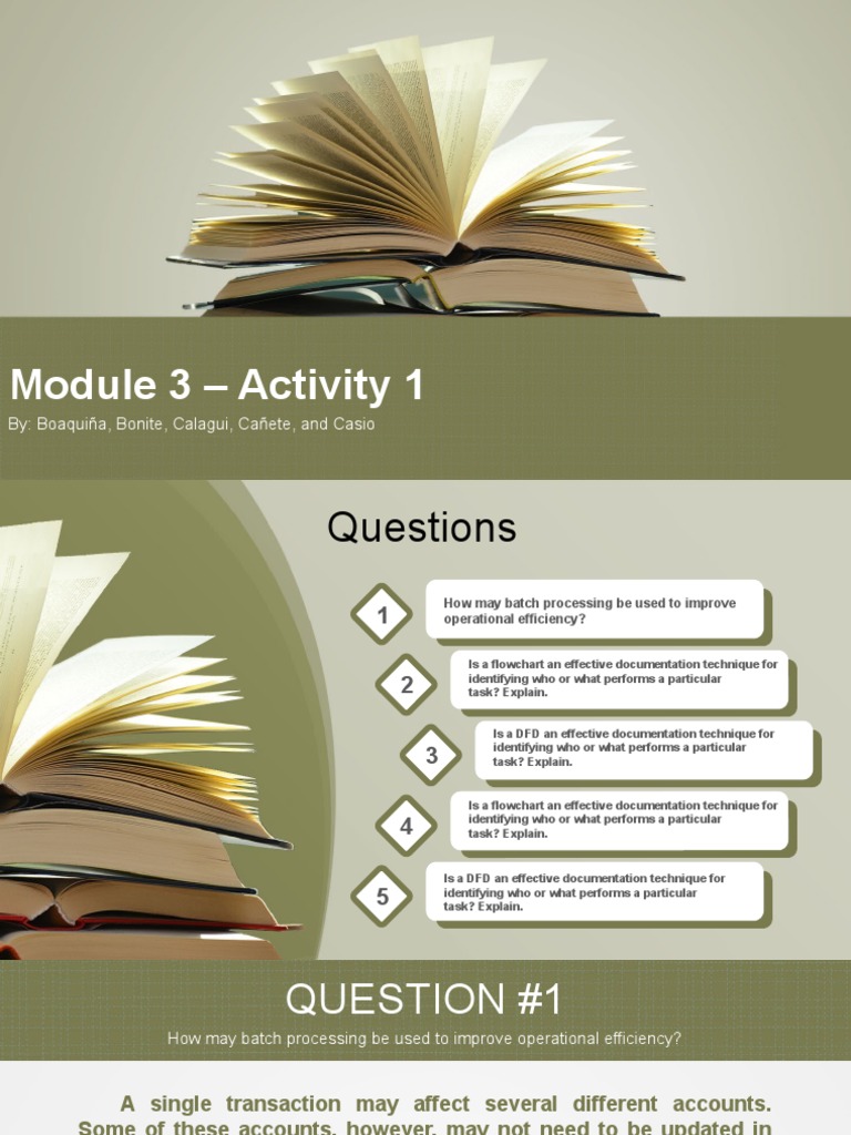 Module 3 - Activity 1: By: Boaquiña, Bonite, Calagui, Cañete, and Casio | PDF | Business
