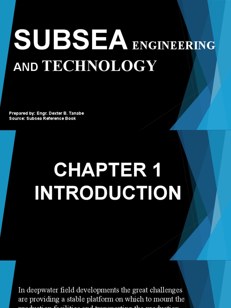 Subsea Chapter 1 | PDF | Casing (Borehole) | Subsea (Technology)