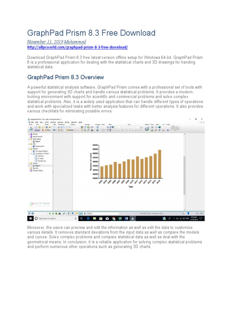 Graphpad Prism 8.3 | PDF | 64 Bit Computing | Microsoft Windows