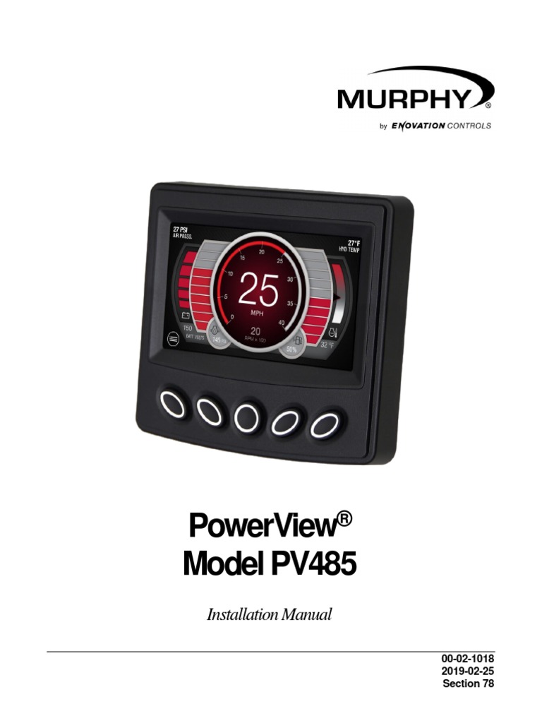 Powerview Model Pv485: Installation Manual | PDF | Nut (Hardware) | Usb ...