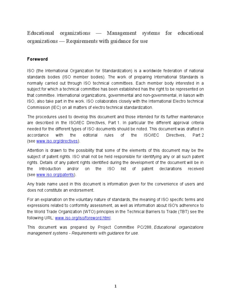 Iso 21001 | PDF | Audit | International Organization For Standardization