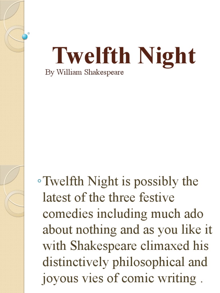 Twelfth Night: by William Shakespeare | PDF