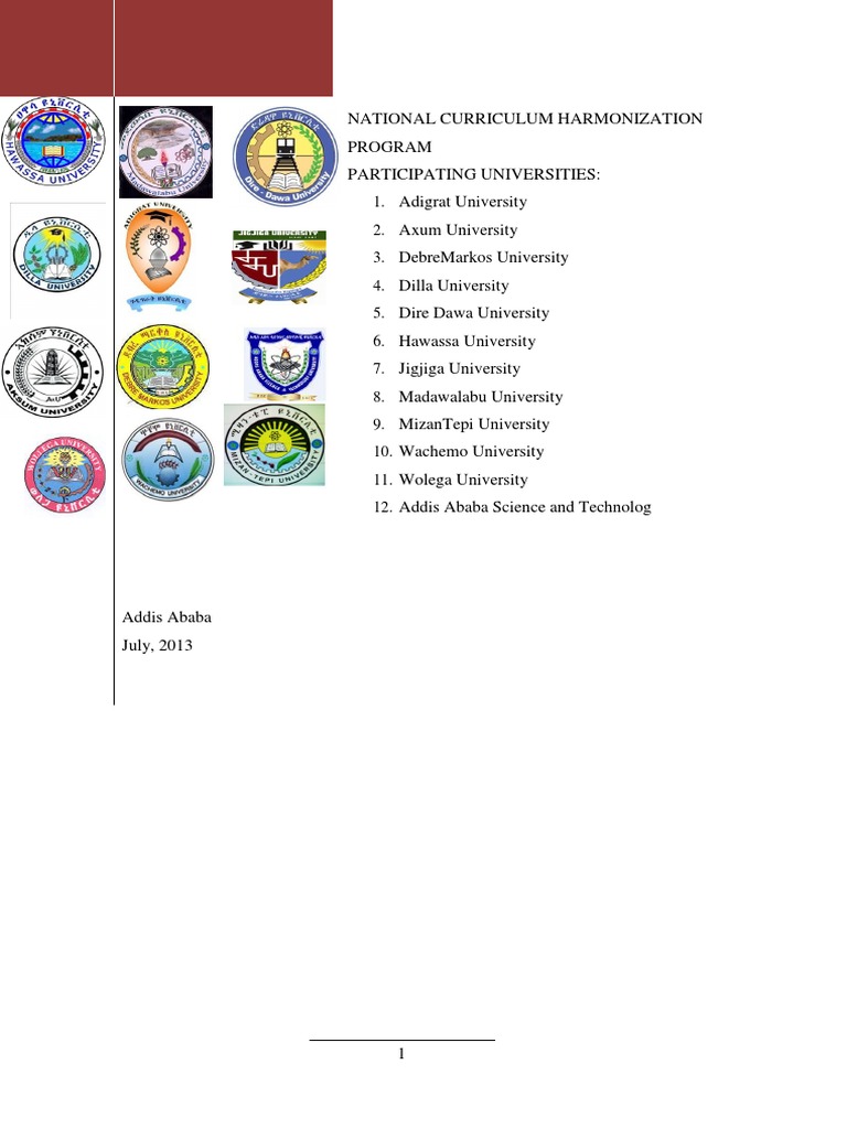 CoTM Harmonized Curriculum | PDF | University And College Admission | Engineering