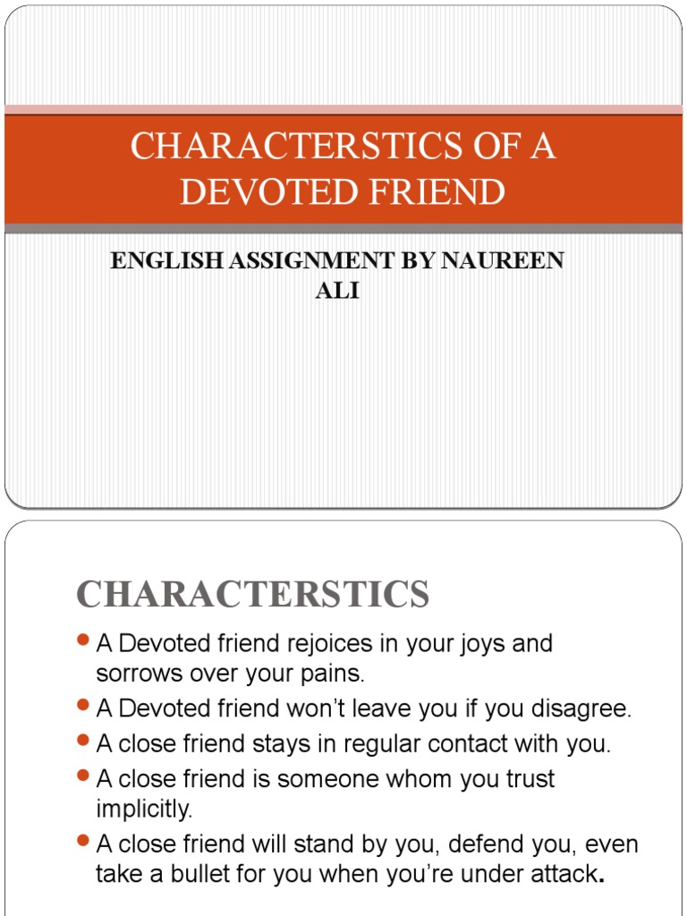 Characteristics of Devoted Friend | PDF