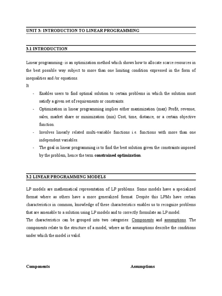 Maximize Microcomputer Profits with LP | PDF | Mathematical Optimization | Linear Programming