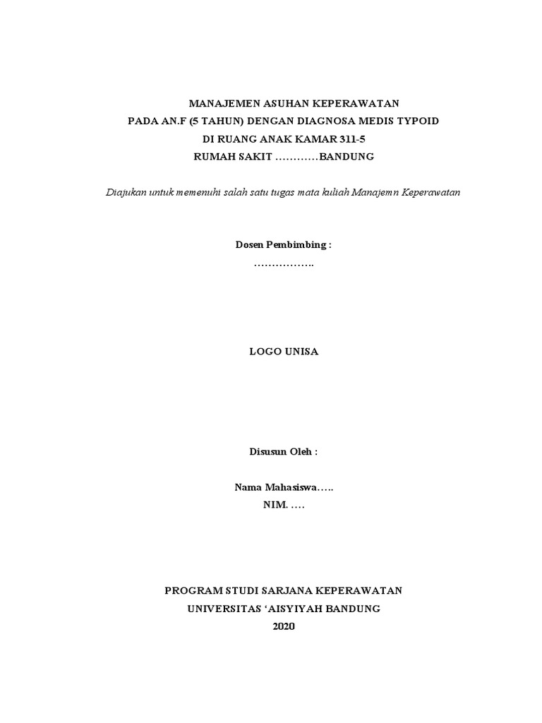 Contoh Manajemen Asuhan Keperawatan | PDF