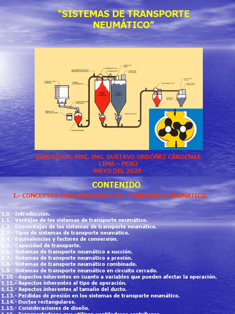 Sistemas de Transporte Neumático | PDF | Tubería (transporte de fluidos ...