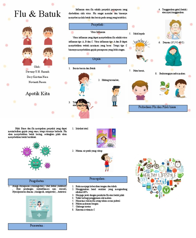 Leaflet Batuk Flu | PDF