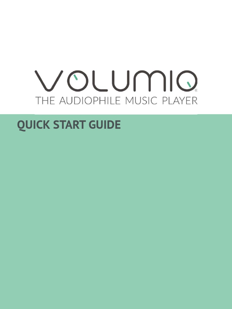 Quick Start Guide Volumio | PDF | Android (Operating System) | Tablet ...
