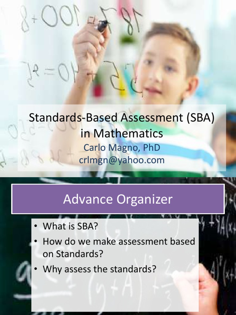Standards-Based Assessment in Math | PDF | Educational Assessment ...