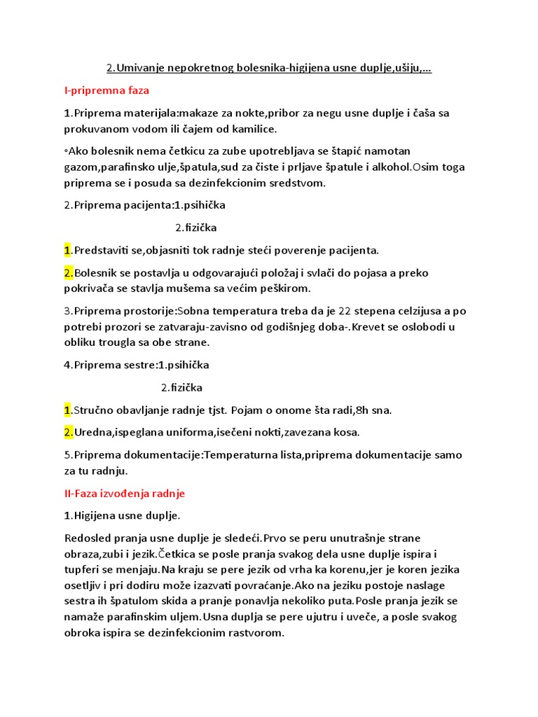 1.higijena 2 Medicinska | PDF