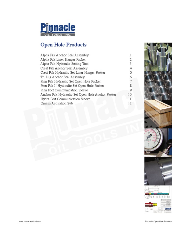 Pinnacle Oil Tools WL | PDF | Pressure Measurement | Pipe (Fluid ...