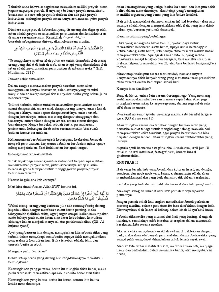 Proyek Setan Adu Domba 28 Agus 2020 | PDF