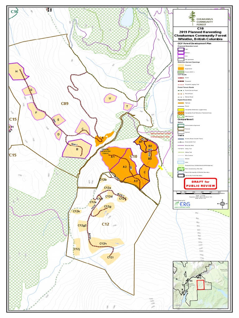 2019 Planned Harvesting Cheakamus Community Forest Whistler, British ...