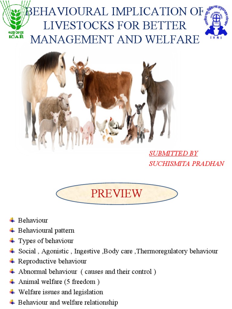 Livestock Behavior for Enhanced Welfare | PDF | Animal Welfare | Cattle