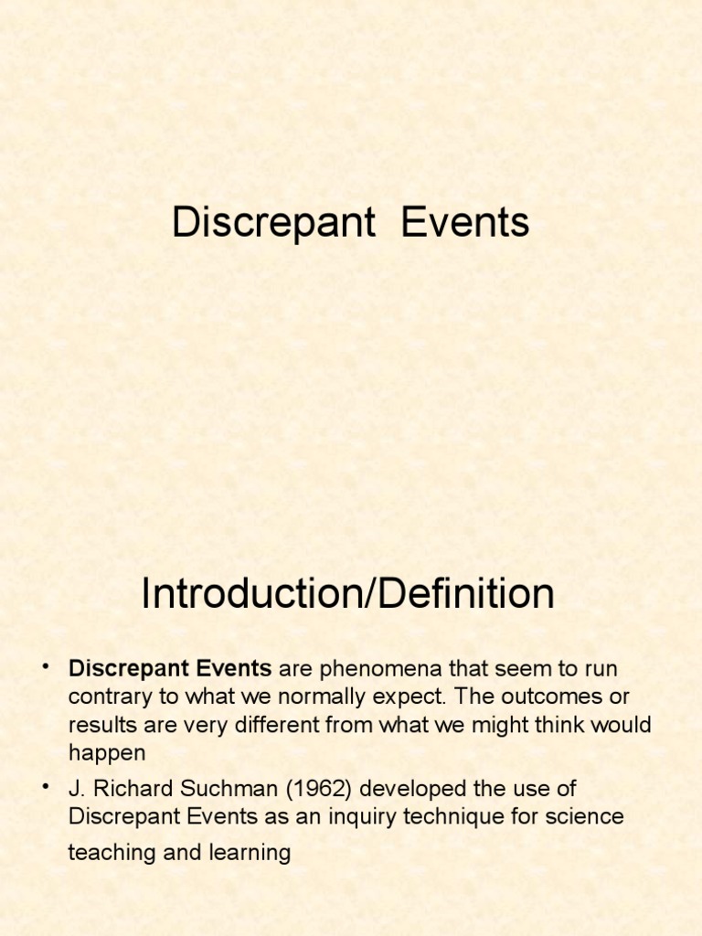 Engaging Science with Discrepant Events | PDF