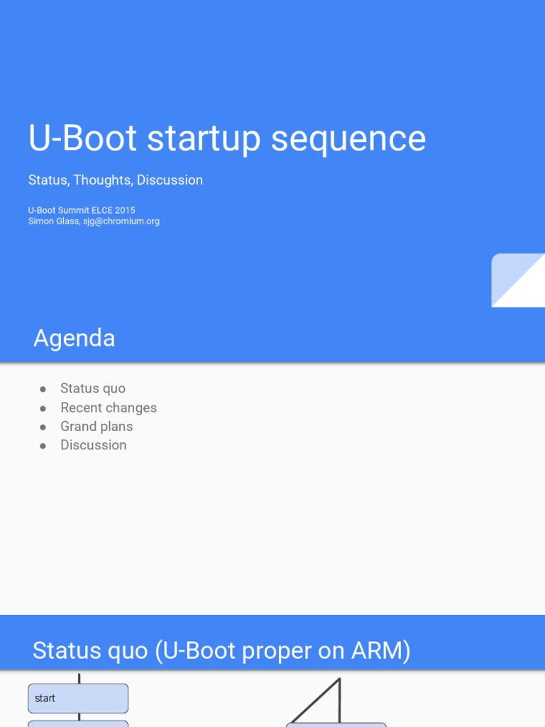 U-Boot Startup Sequence: Status, Thoughts, Discussion | PDF | Computers ...
