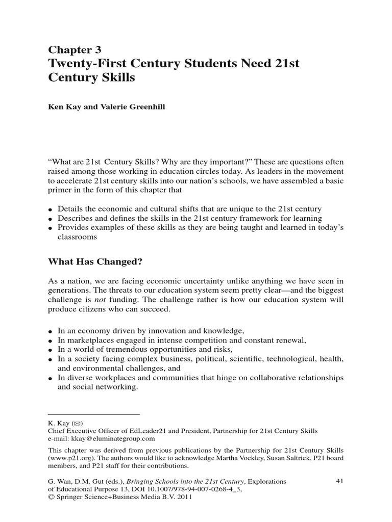 2010 Book Chapter 3 Twenty-First Century Students Need 21st Century ...
