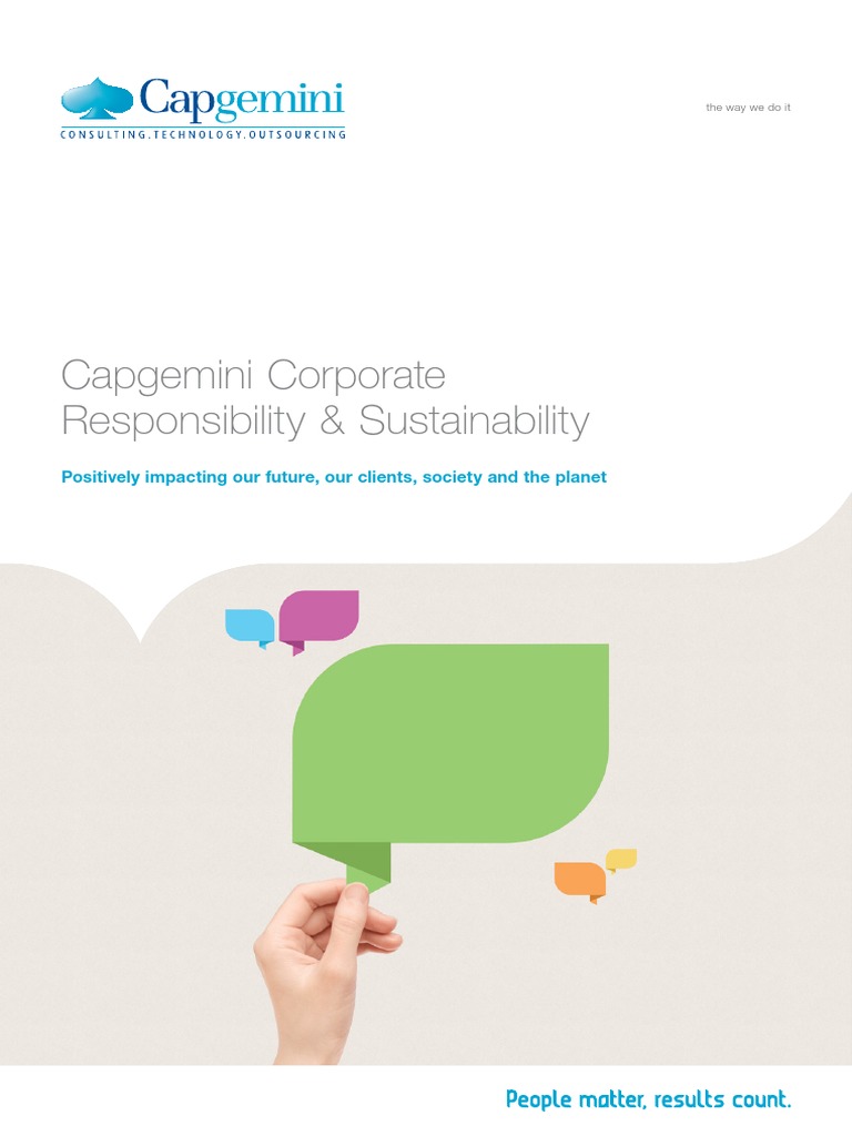 Capgemini Corporate Responsibility & Sustainability: Positively ...