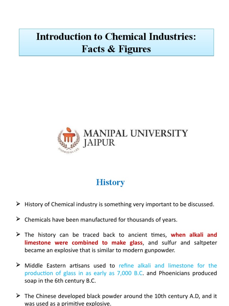 Introduction To Chemical Industry | PDF | Chemical Industry | Fine Chemical