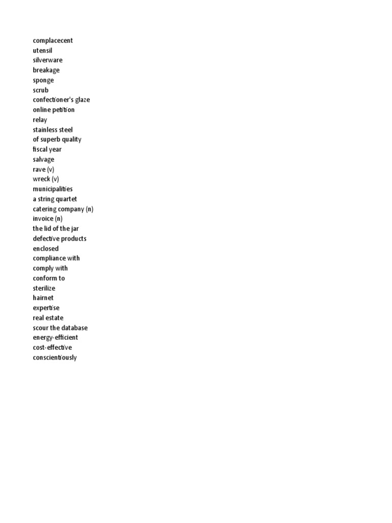 TOEIC Vocabulary List PDF Download | PDF