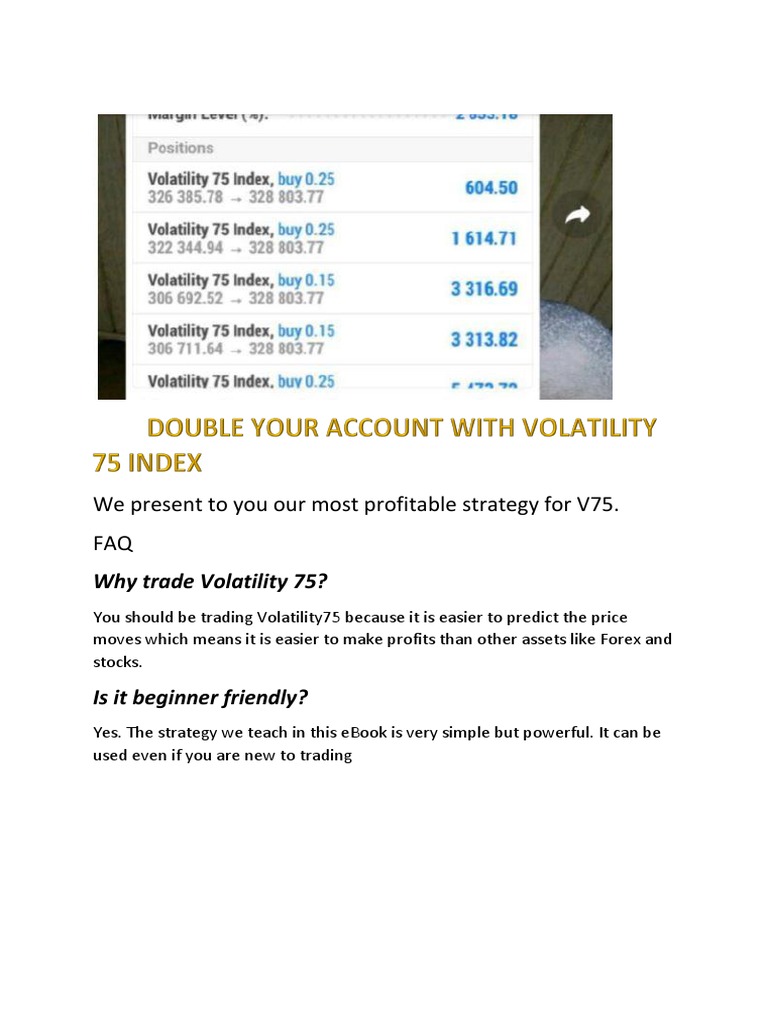 Profitable V75 Trading Strategy Guide | PDF | Business