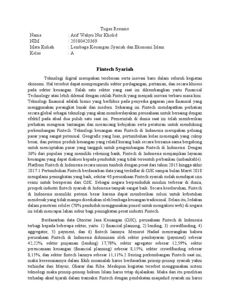 Resume Fintech | PDF